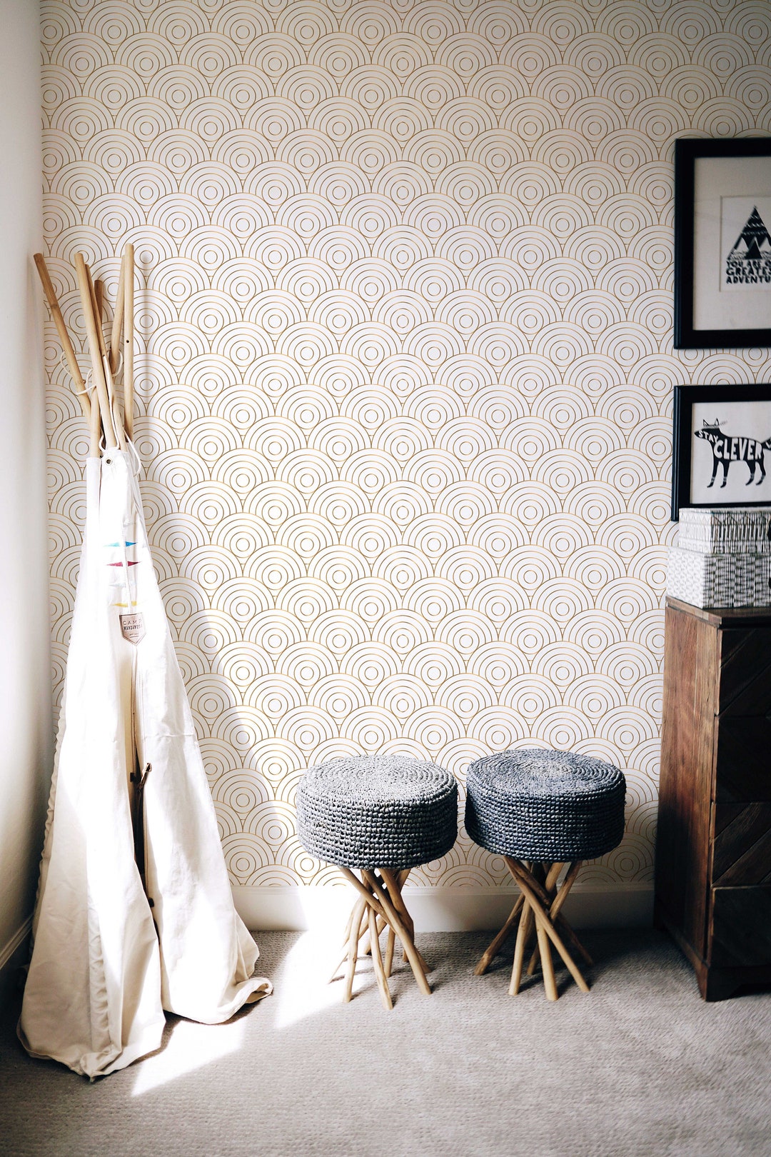 Art Deco Art Deco Removable Wallpaper Peel and Stick Mural - Etsy