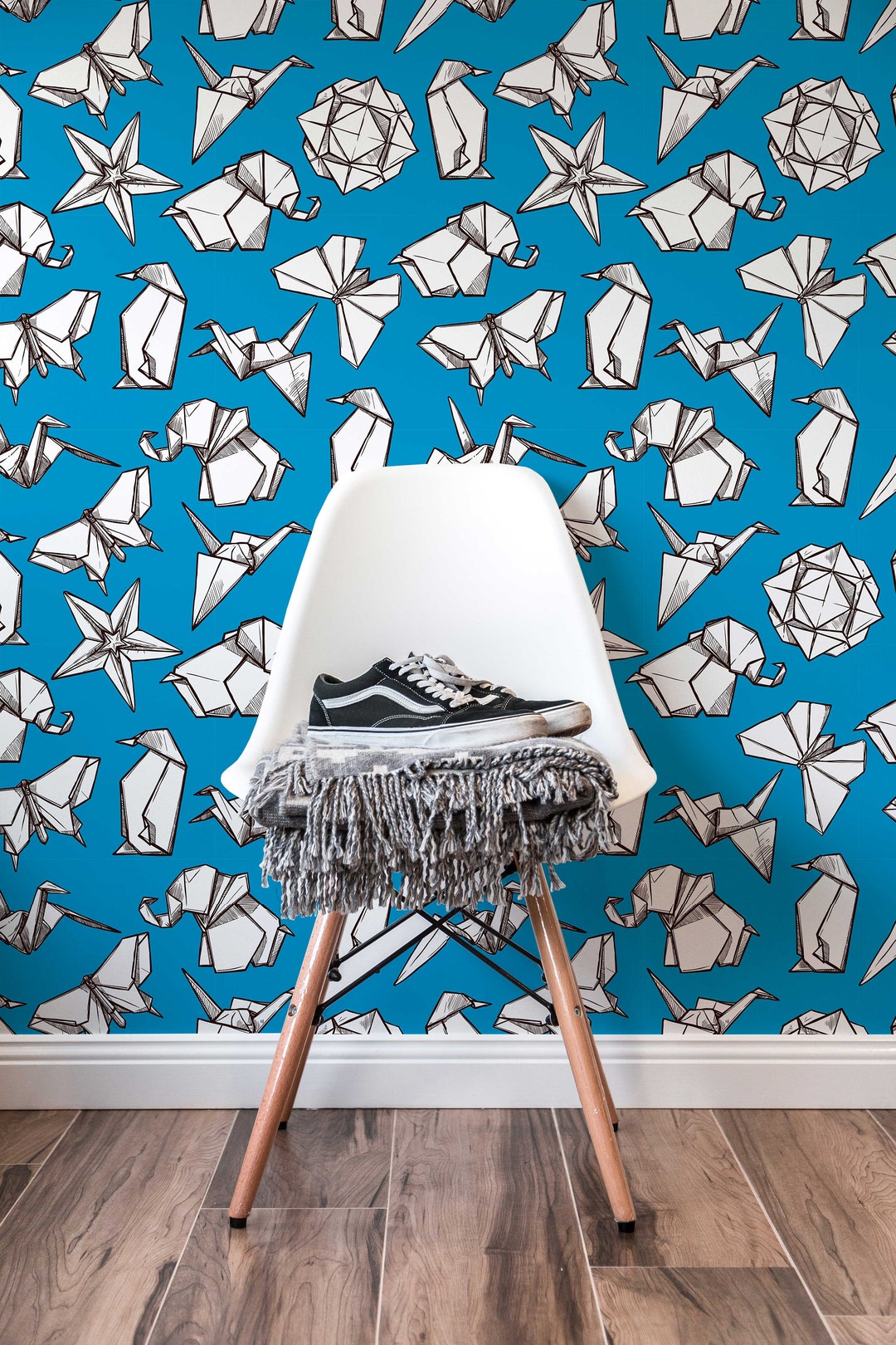 Buy Origami | Origami Removable Wallpaper | Peel and Stick Mural | Wall ...