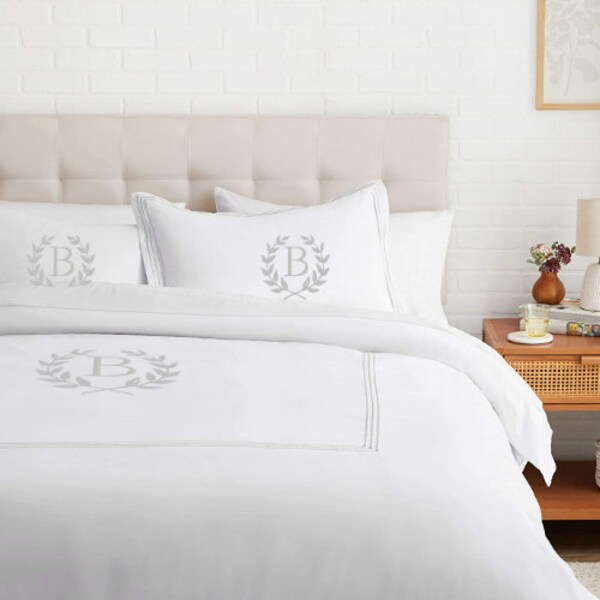Monogram Bedding - Etsy