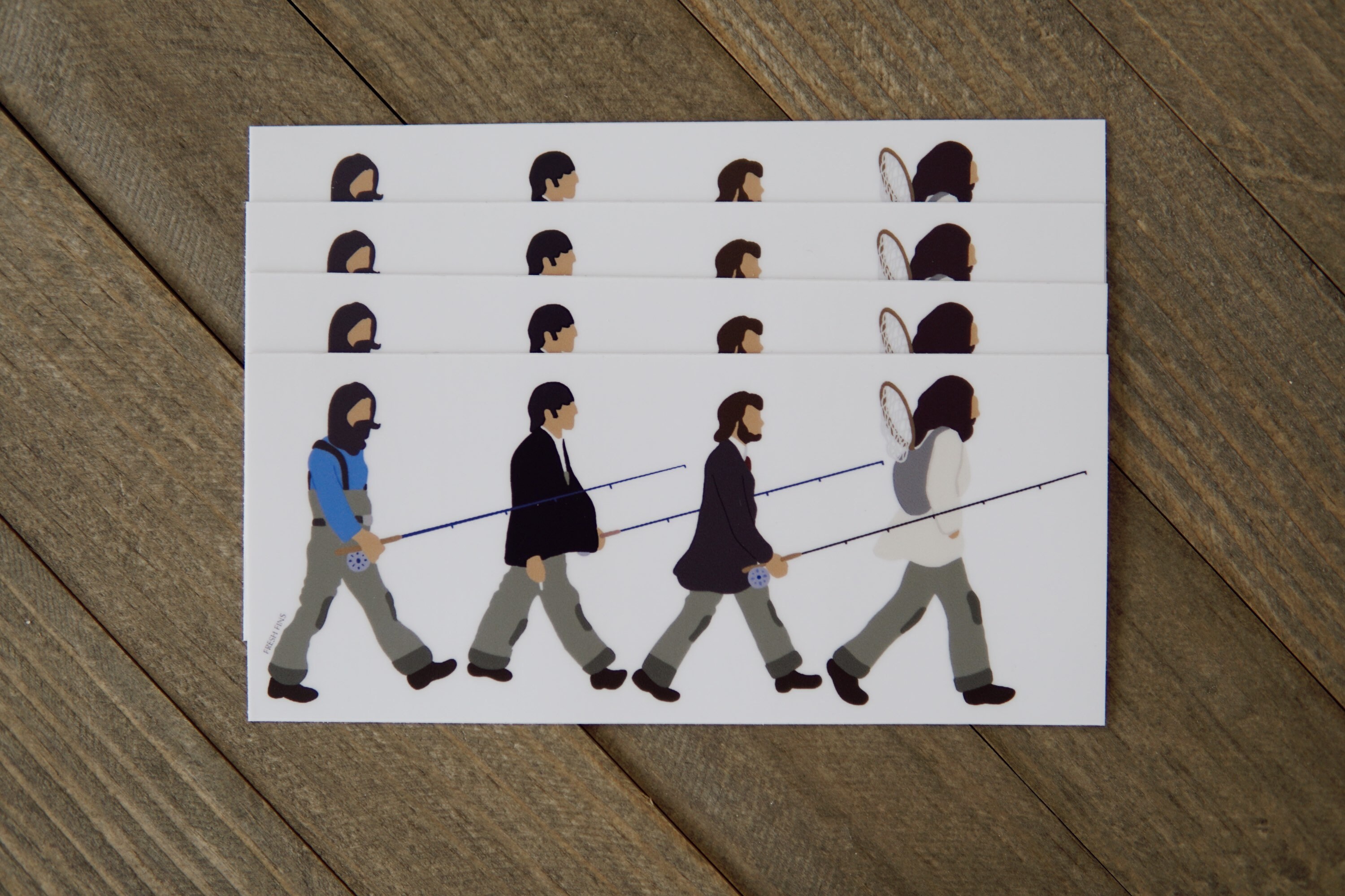 The Beatles Fly Fishing Sticker Fishing Sticker Fly - Etsy