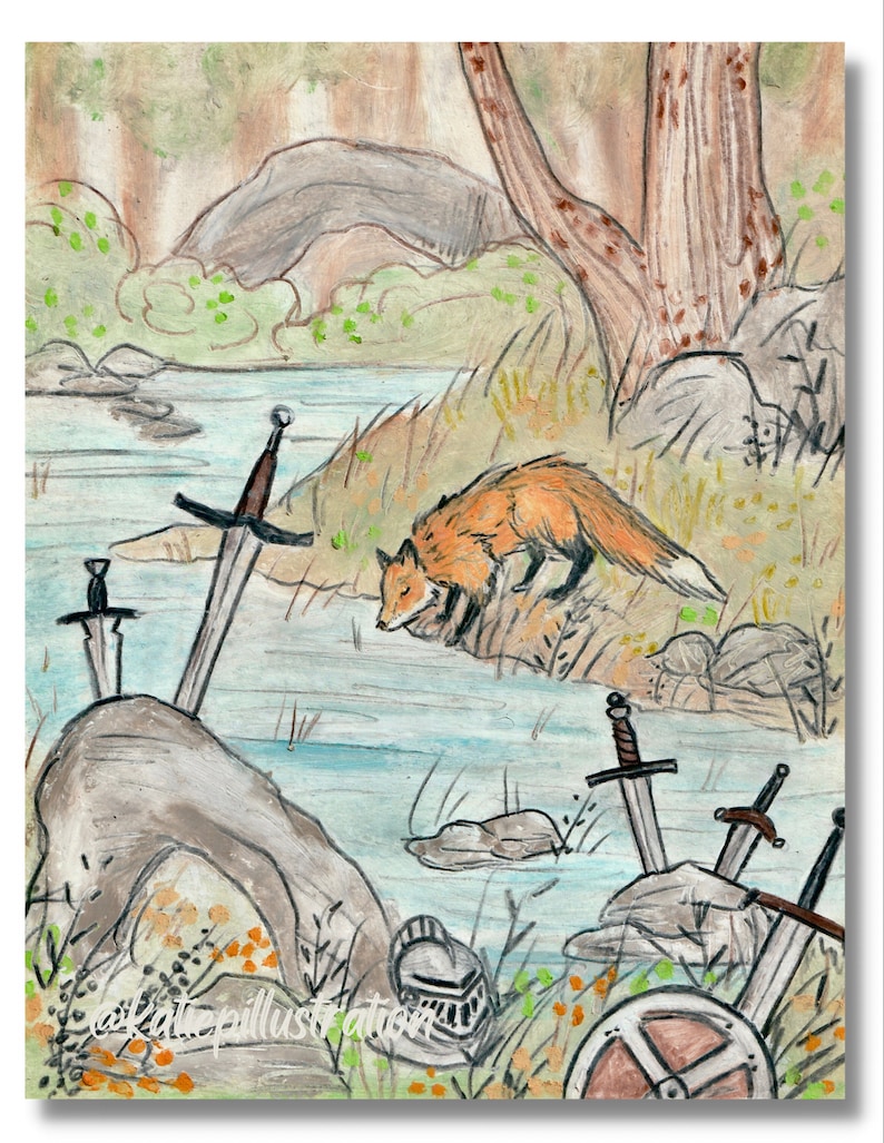 Fairytale Fox Fantasy Art Print - Etsy