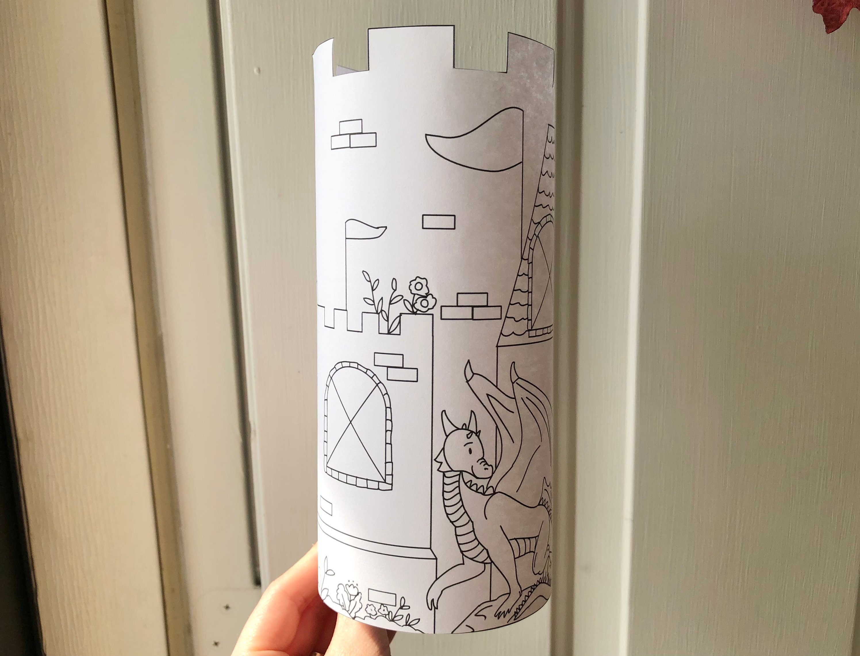 Fairy Tale Castle Coloring Page Craft - Etsy UK