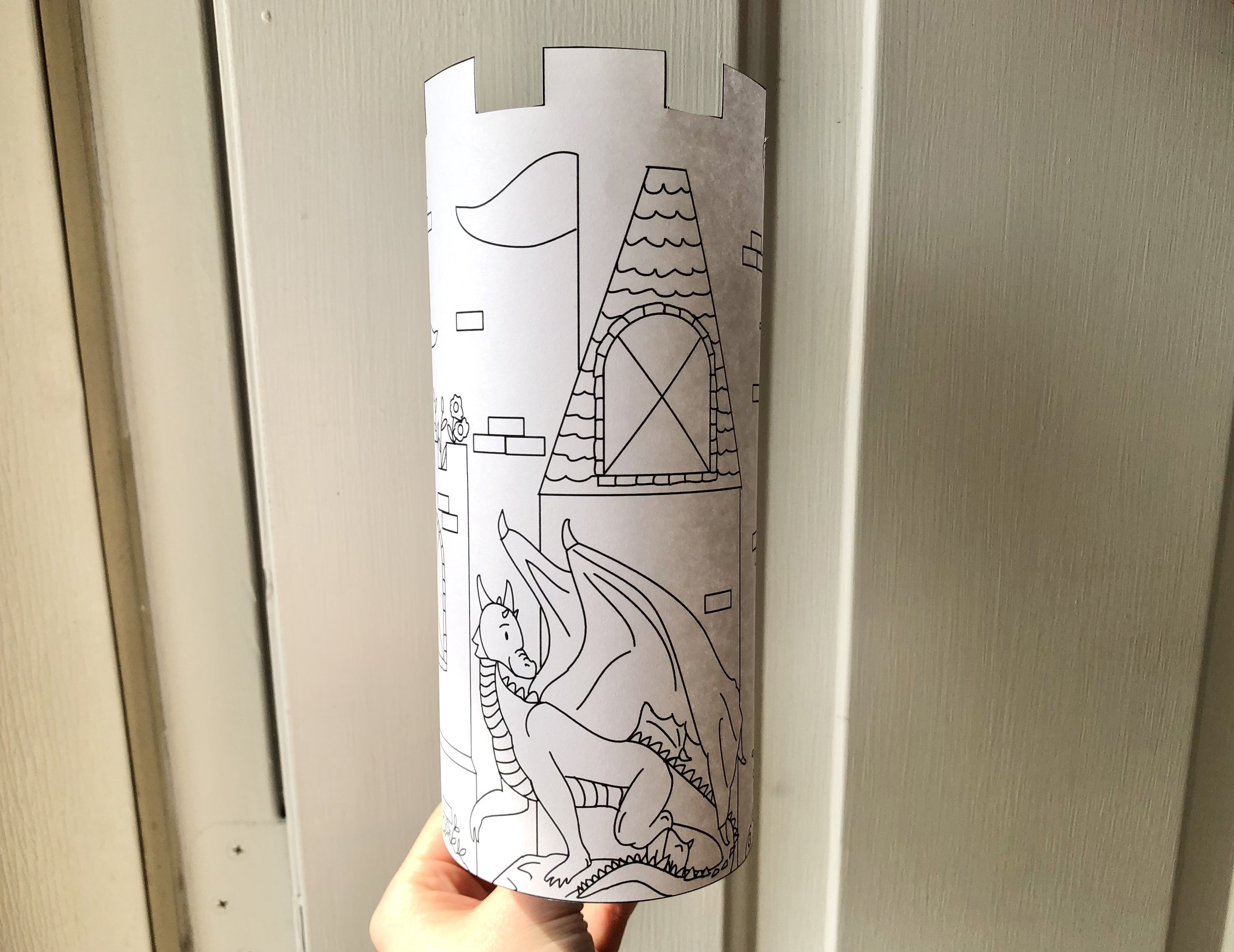 Fairy Tale Castle Coloring Page Craft - Etsy Canada