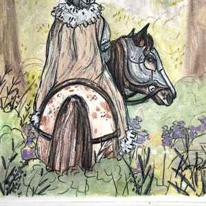 Fairytale Knight ORIGINAL Pastel Drawing - Etsy