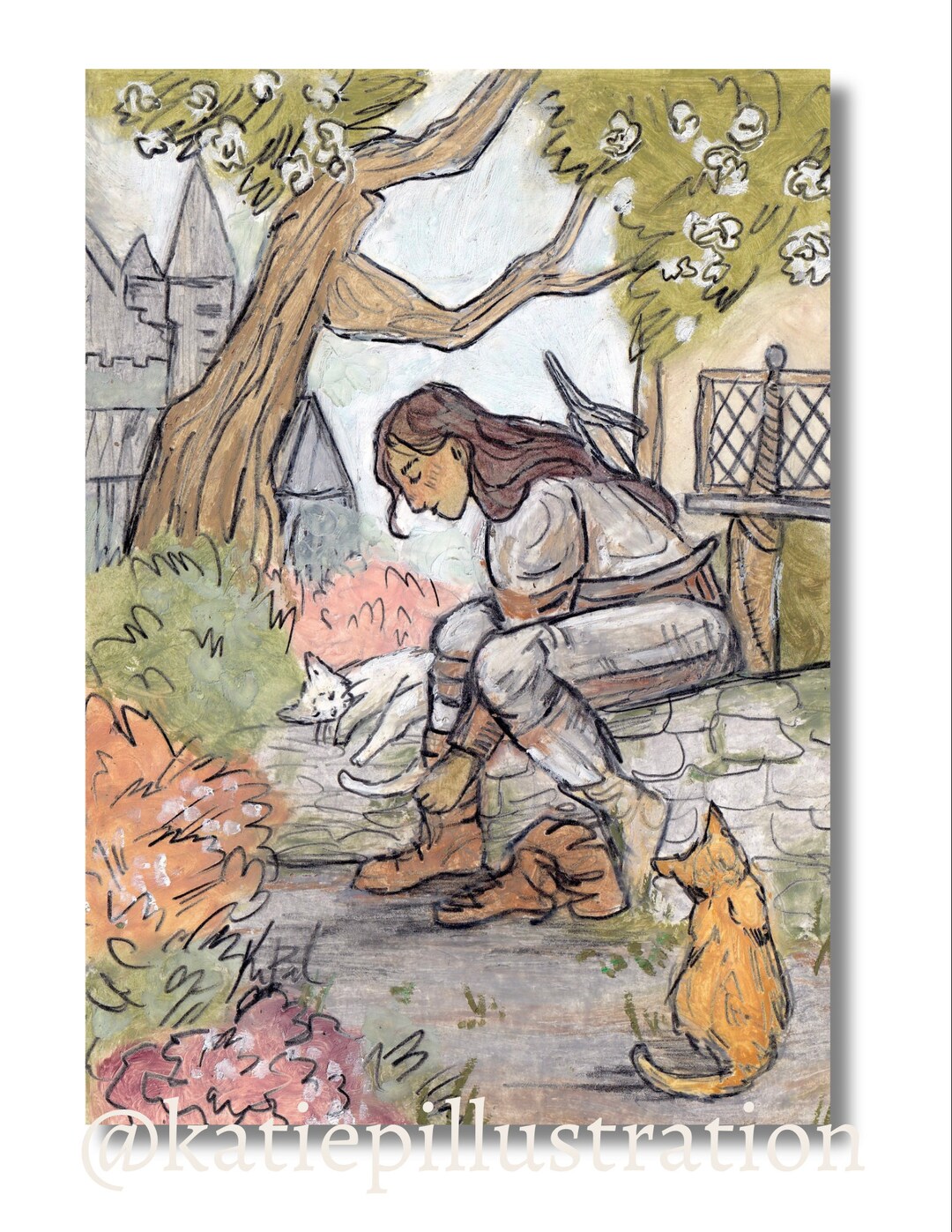 The Fighter Rpg Class Fantasy Art Print - Etsy