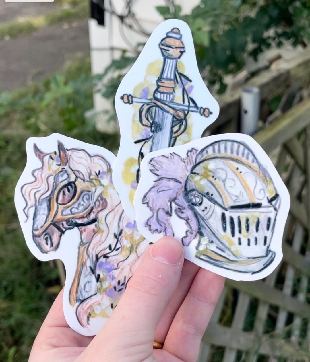 Fairytale Knight Sticker Set - Etsy