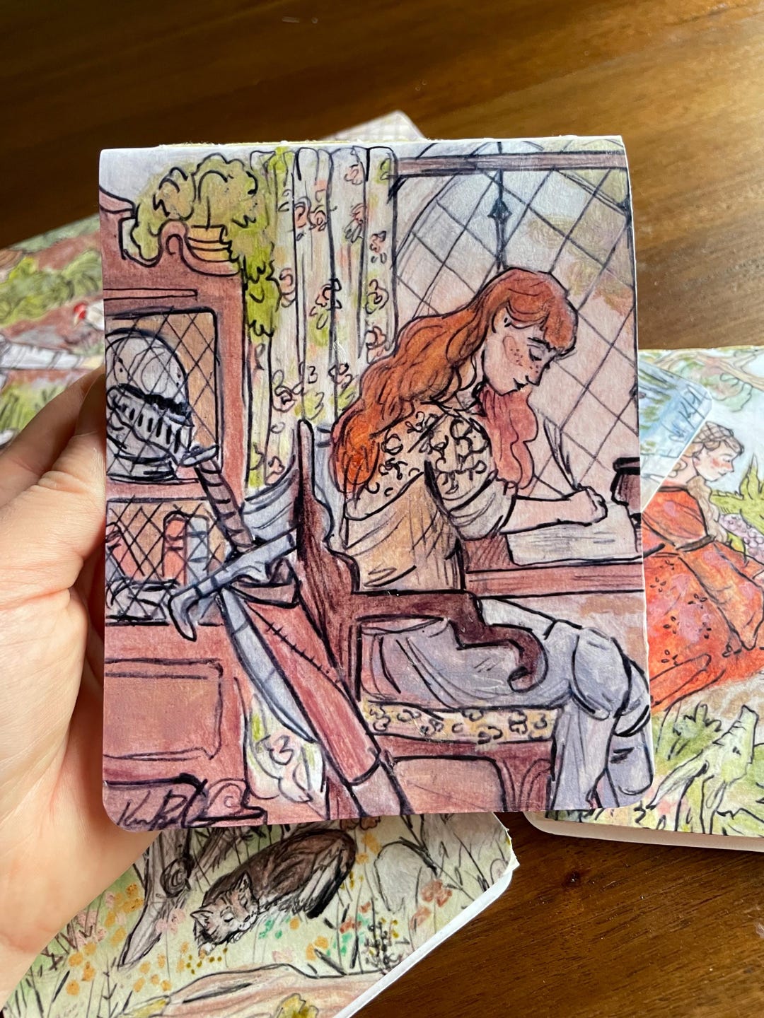 Lady Knight Writer Pocket Notebook BLANK 30pgs - Etsy