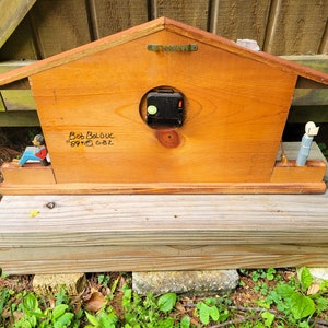 Bob Bolduc Hillbilly Heaven Log Cabin in the Mountains Wooden Clock - Etsy