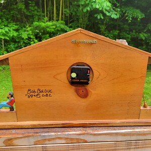 Bob Bolduc Hillbilly Heaven Log Cabin in the Mountains Wooden Clock - Etsy