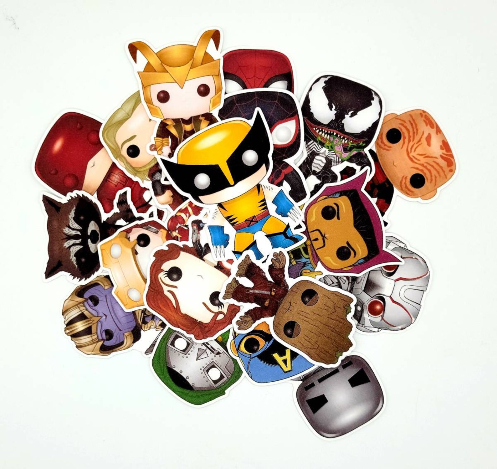 Set of Marvel Comics Funko Character Stickers Set A | Etsy