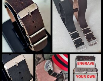 One Piece Leather Watch Band - Etsy