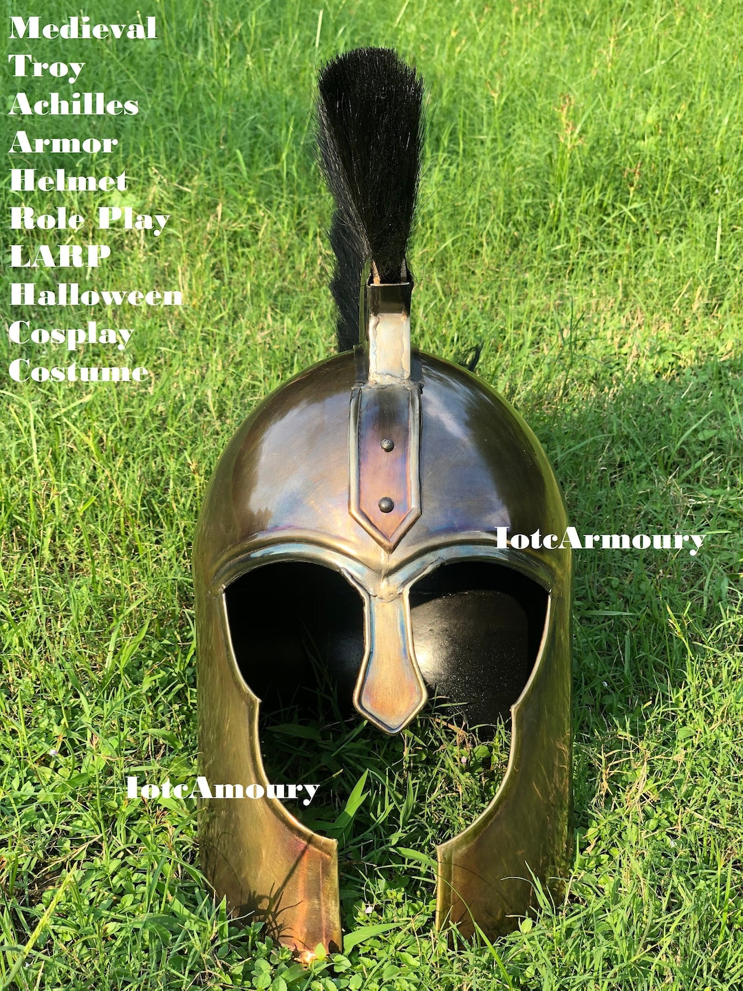Medieval Troy Achilles Armor Helmet Role Play LARP Halloween - Etsy