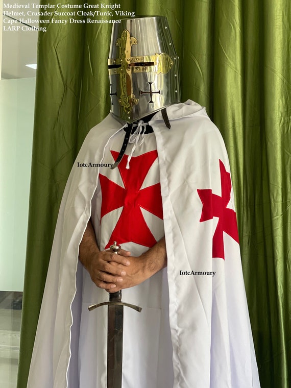 Medieval Knight Costume With Helmet