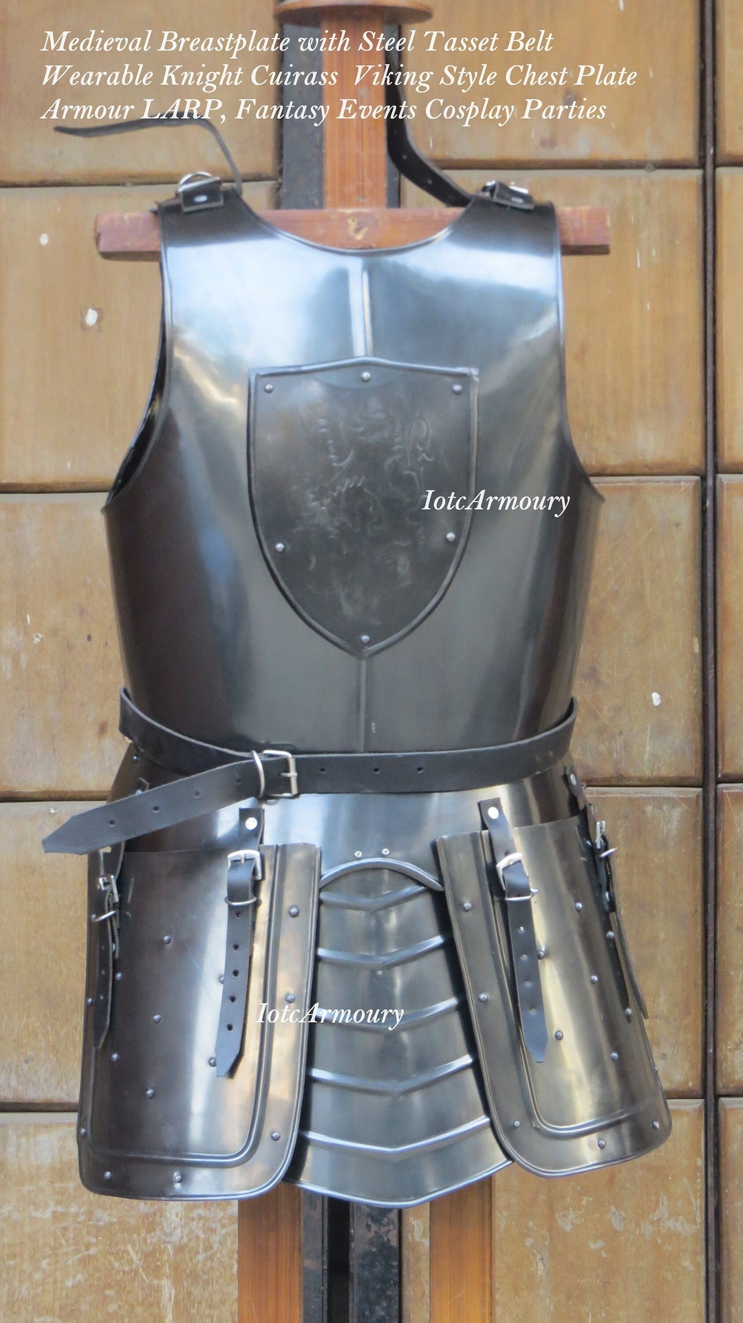 Medieval Breastplate With Steel Tasset Belt Wearable Knight - Etsy