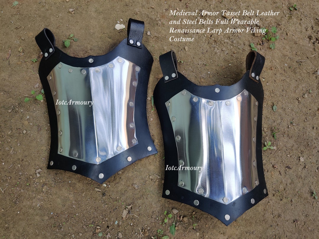 Medieval Armor Tasset Belt Leather and Steel Belts Full - Etsy