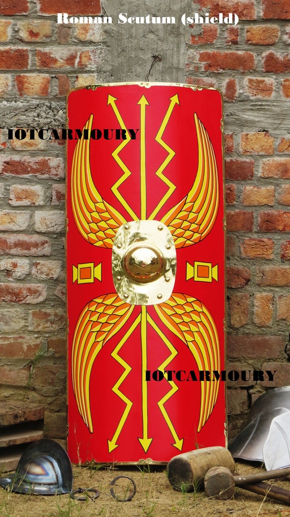 Roman Legionnaire Scutum Shield & Roman Round Shield Parma - Etsy Canada