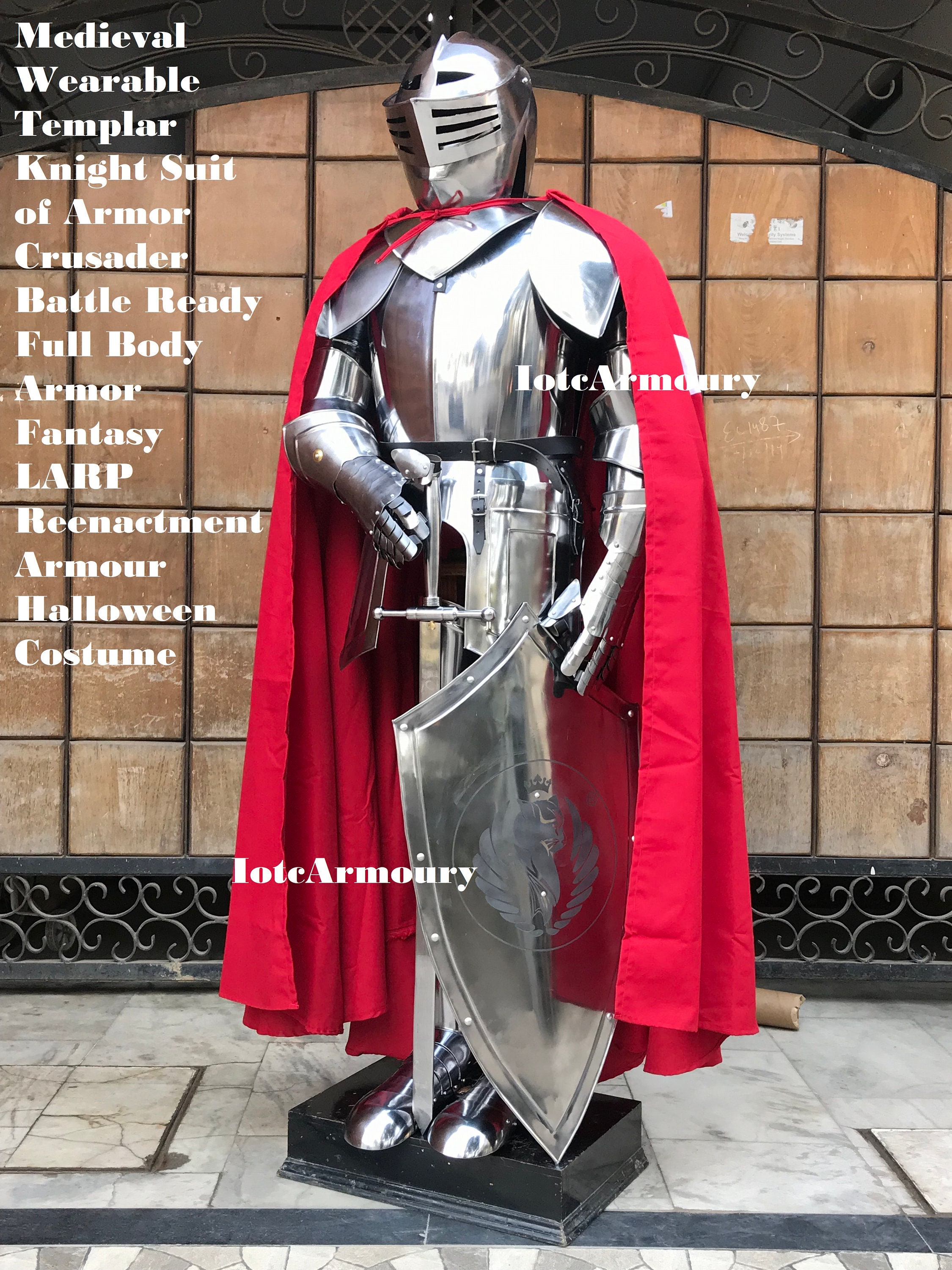 Medieval Templar Armor Suit | Battle Warrior Full Body Knight Armor ...