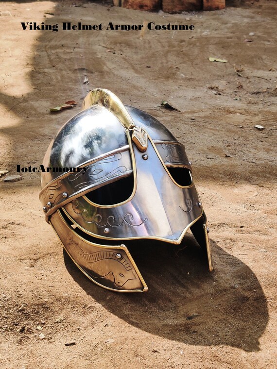 Handcrafted Armor Helmet Viking Wolf Wearable for Adult Knight - Etsy UK