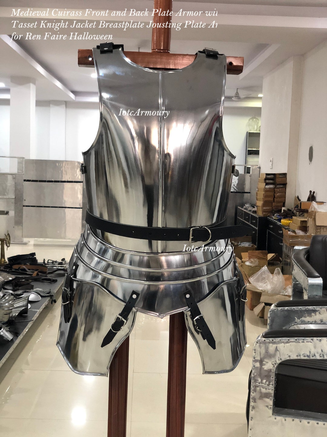 Medieval Cuirass Front and Back Plate Armor With Tasset Knight - Etsy