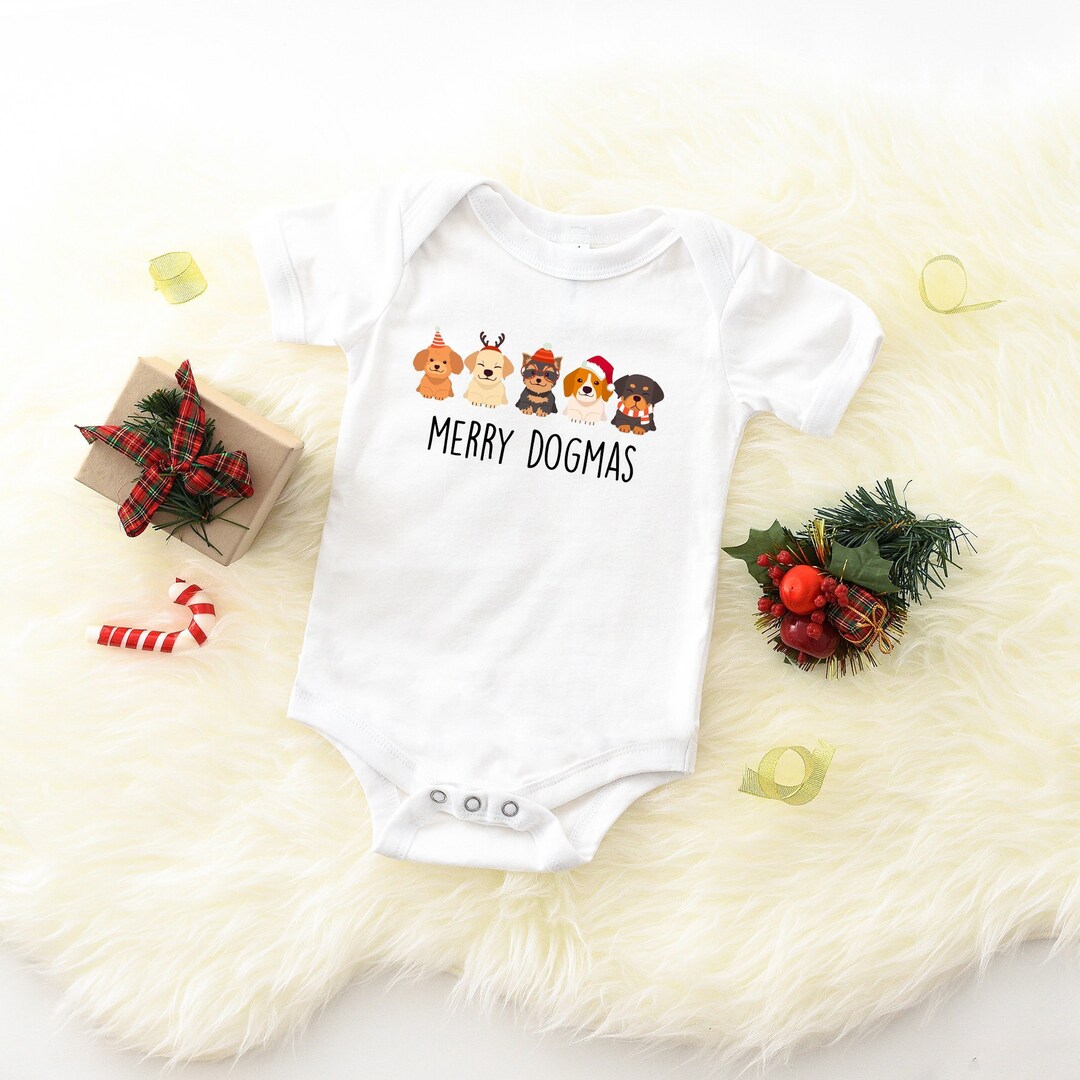 Christmas Onesie®, Merry Dogmas Onesie® My Siblings Have Paws Onesie ...