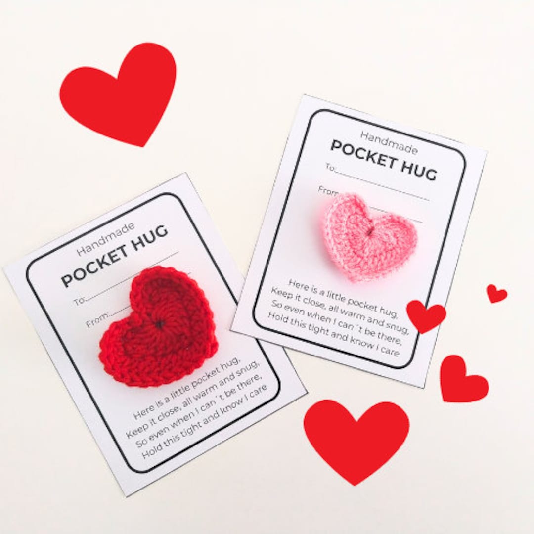 Pocket Hug Card Template Printable Label Tag Backing Card for Handmade ...