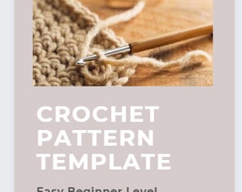 Crochet Pattern Writing Template for Crochet Designers - Etsy