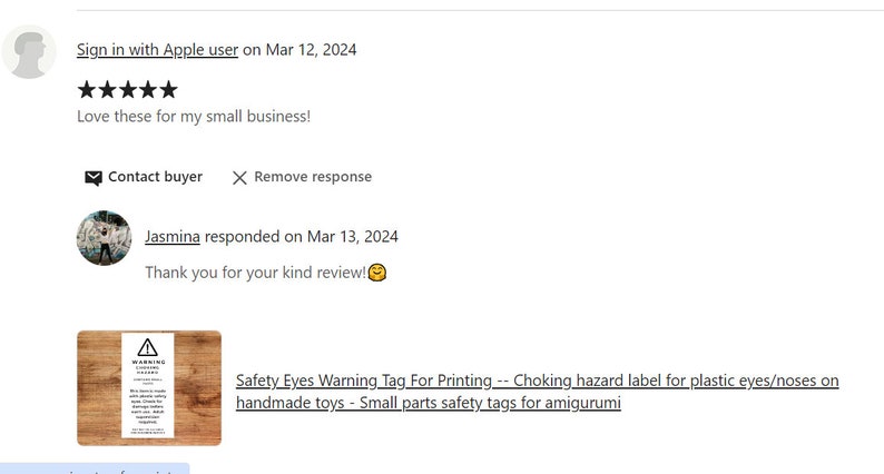 Safety Eyes Warning Tag for Printing -- Choking Hazard Label for ...