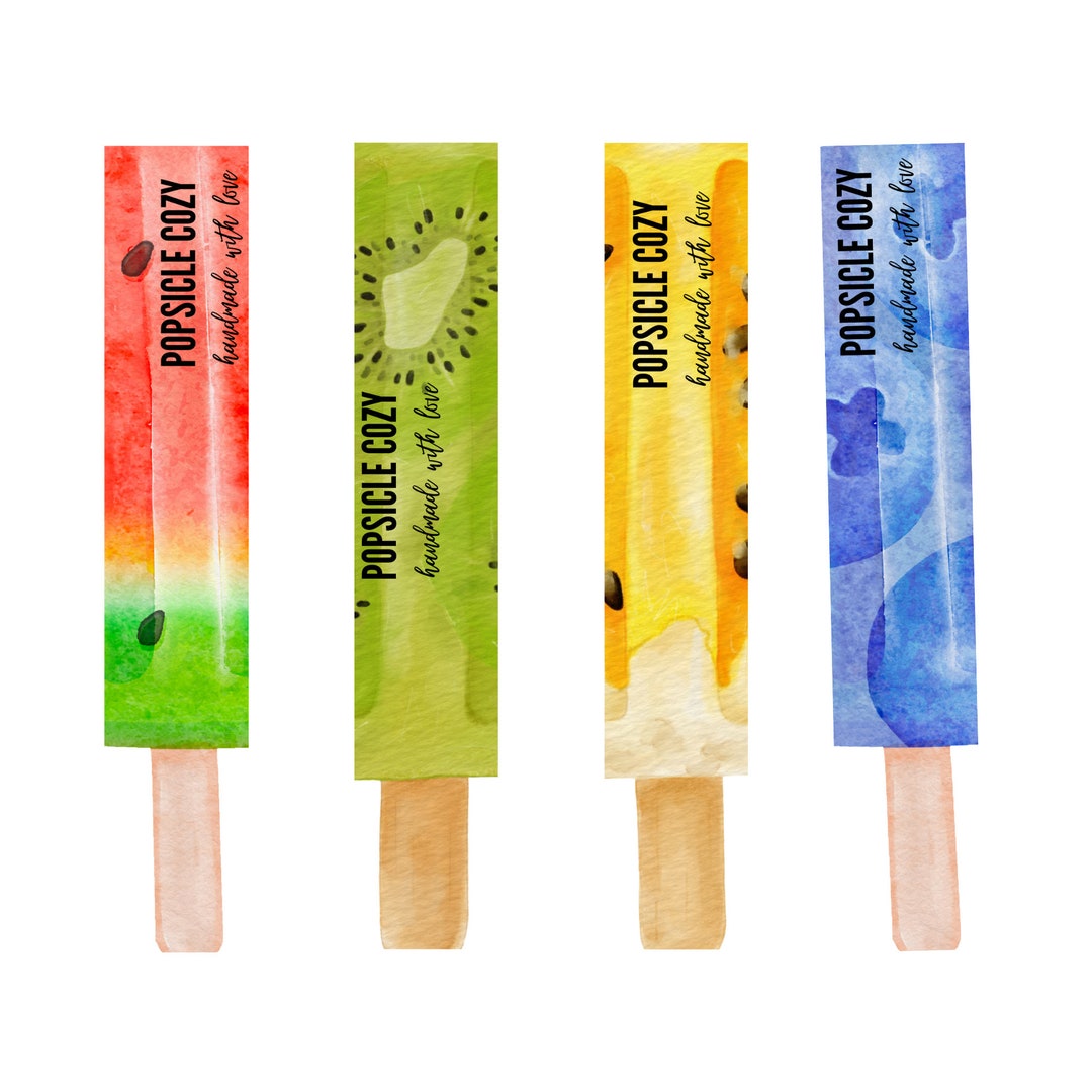 Freeze Pop Cozy Inserts Popsicle Label Display Tag Craft Market Prep - Etsy