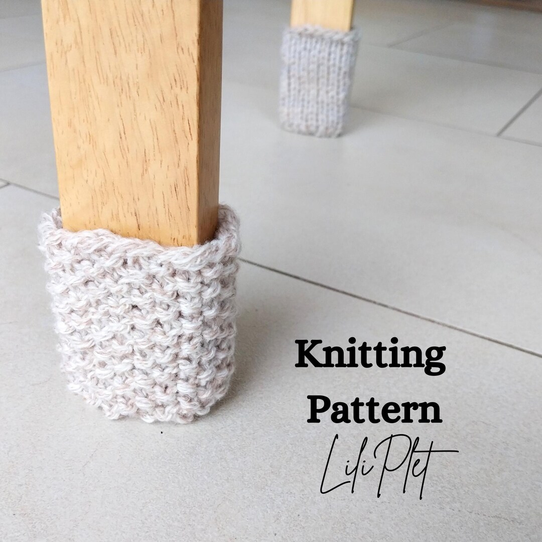 Super Easy Chair Leg Cozy KNITTING PATTERN - Chunky Yarn - Easy Chair ...