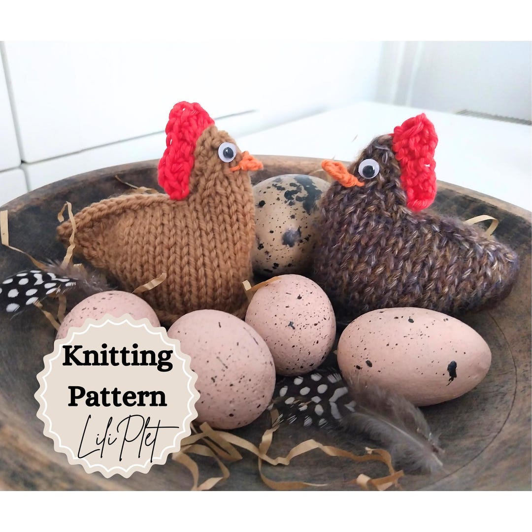 Easter Egg Chicken Cozies KNITTING Pattern/creme Egg Chocolate Cover ...