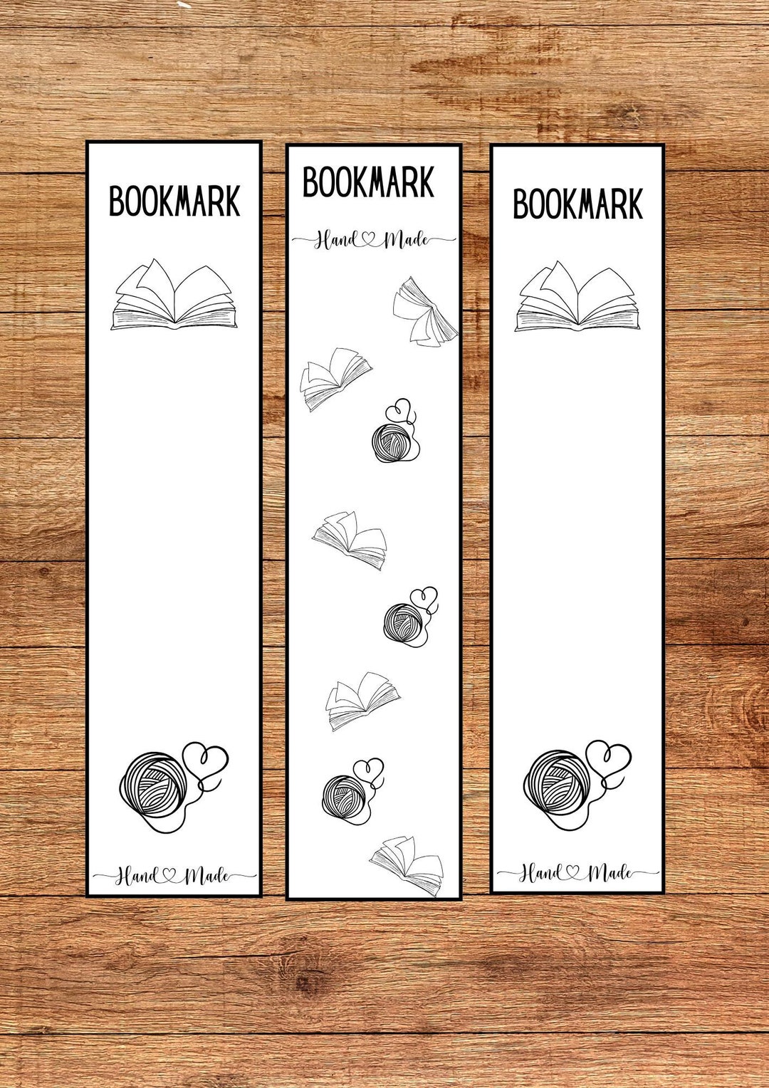 Bookmark Display Card - Printable Crochet Bookmark Display Card - Tag ...