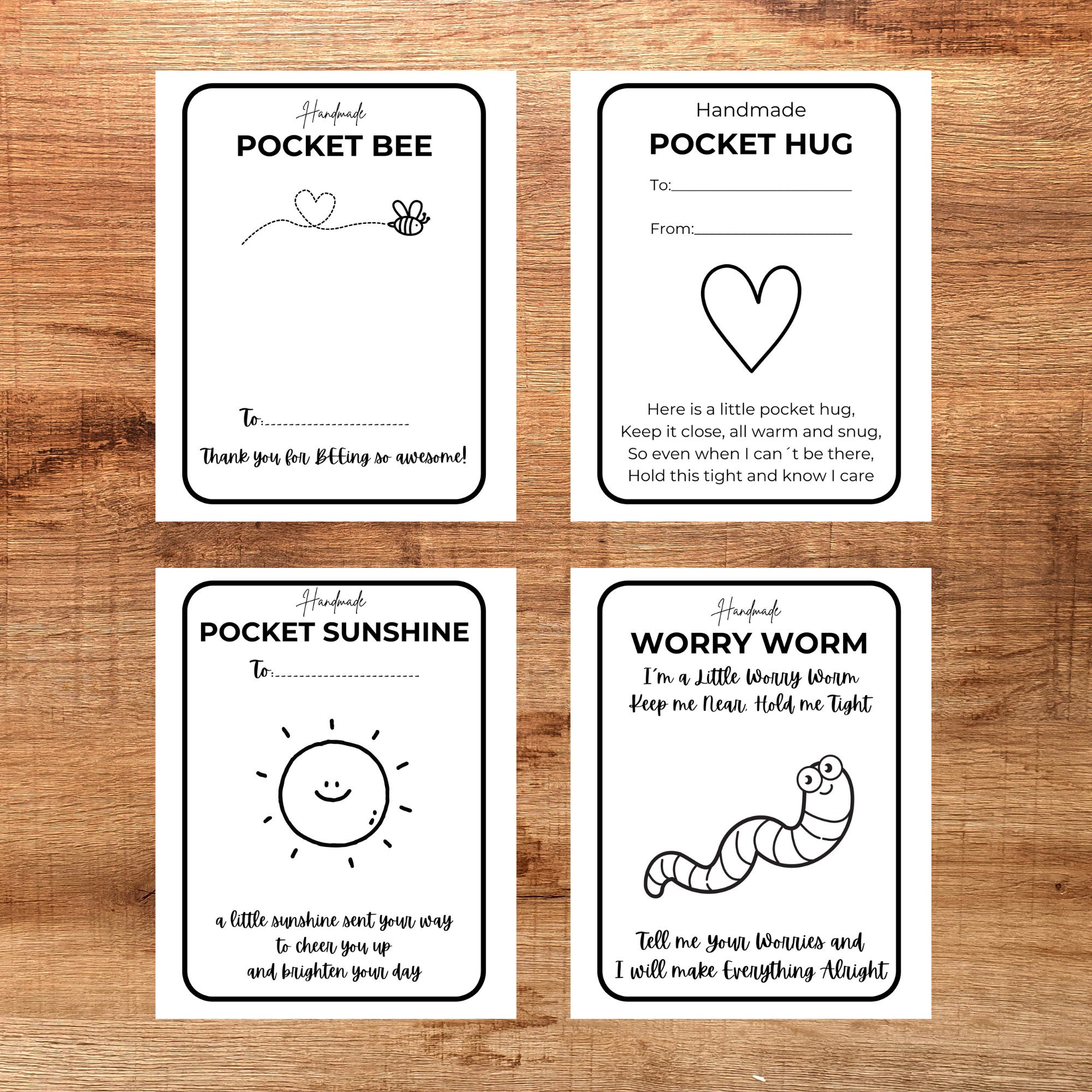 Display Card Bundle/printable Label Backing Card for Handmade Crochet ...
