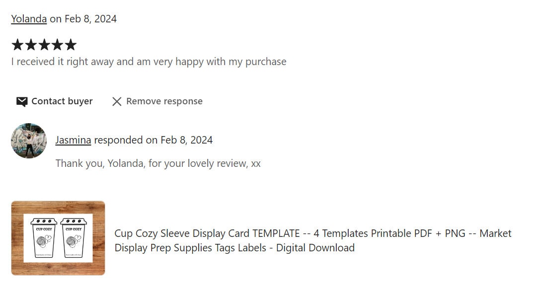 Printable Mug Cozy Display Card TEMPLATE -- PDF + PNG -- Market Display ...