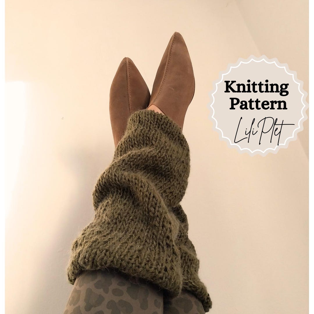 Easy Leg Warmers KNITTING Pattern/super Easy Beginner Pattern/worsted ...