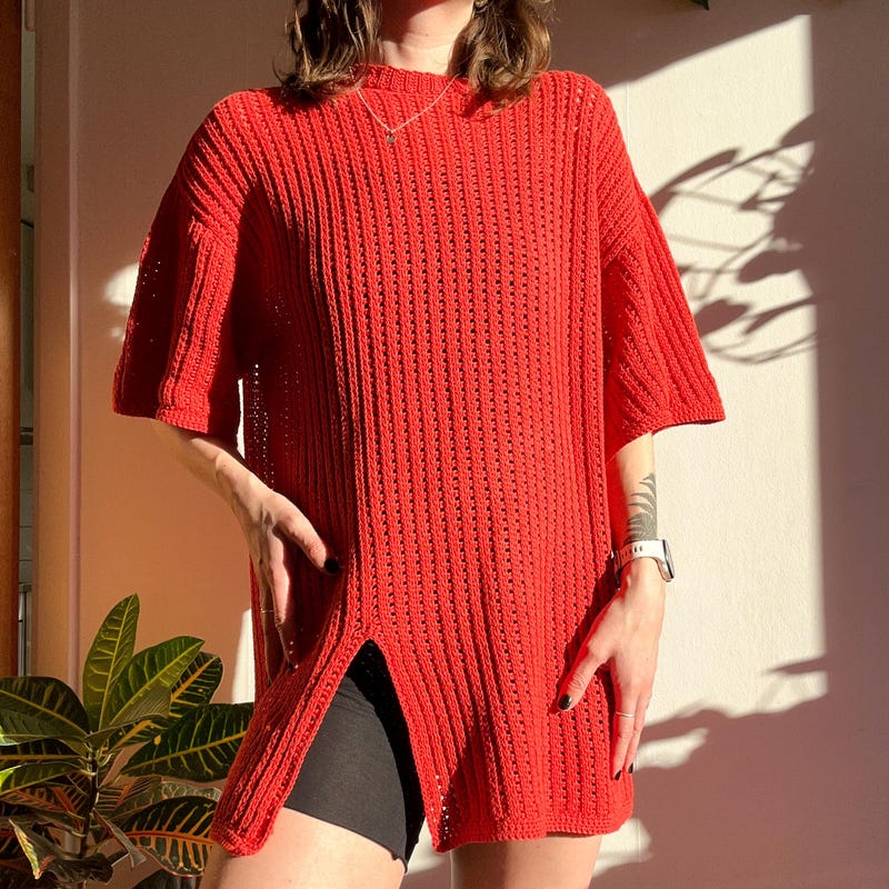Crochet Oversized T Shirt - Etsy