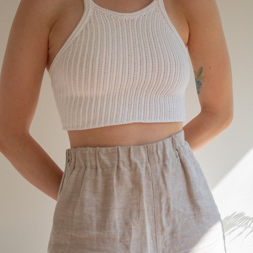 Crochet Lace Long Sleeve Crop Top Pattern Pdf Crochet Etsy