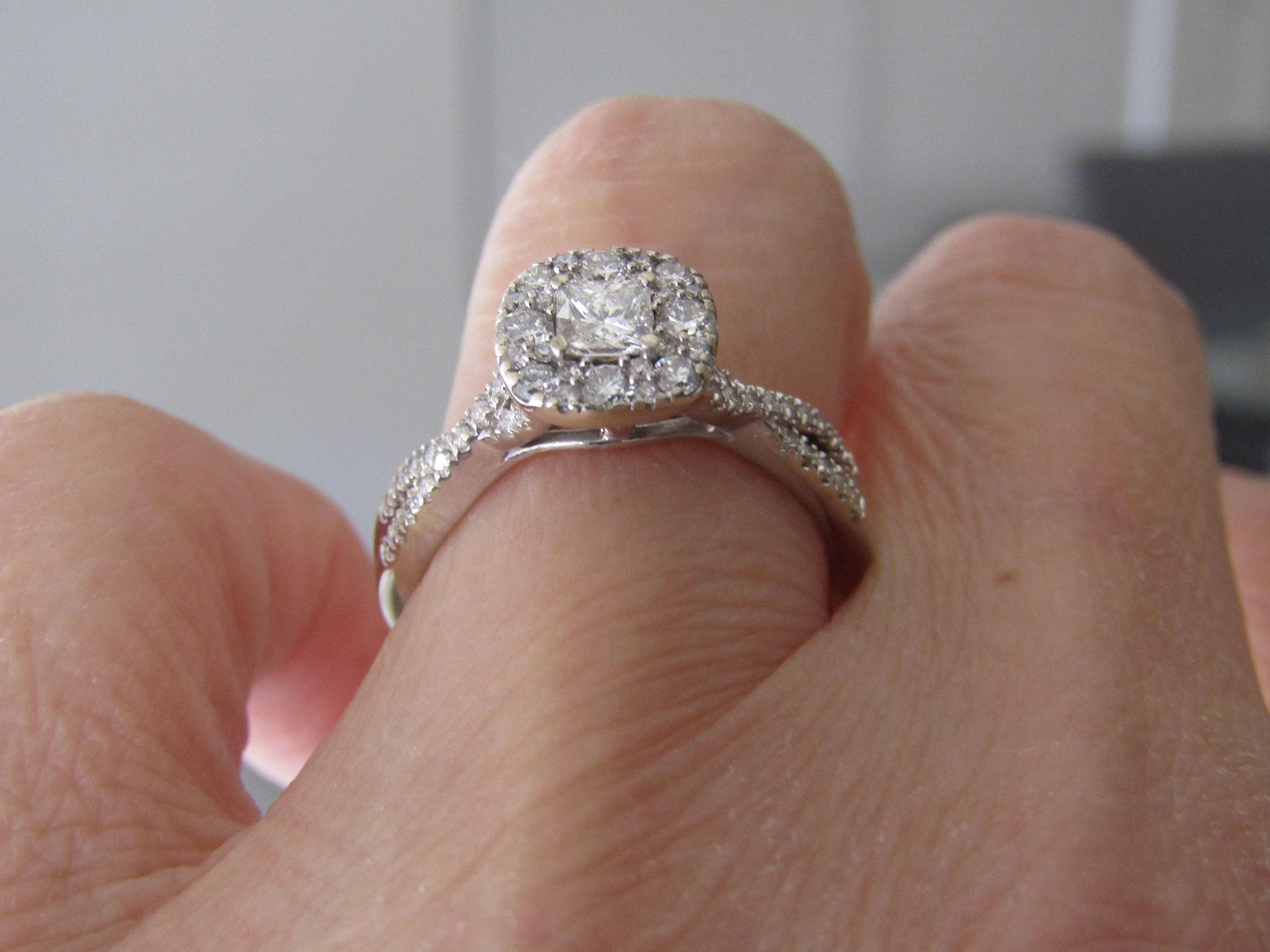 Diamond Engagement Ring-real Diamonds - Etsy