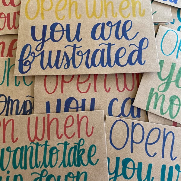 Open When College Envelopes - Etsy