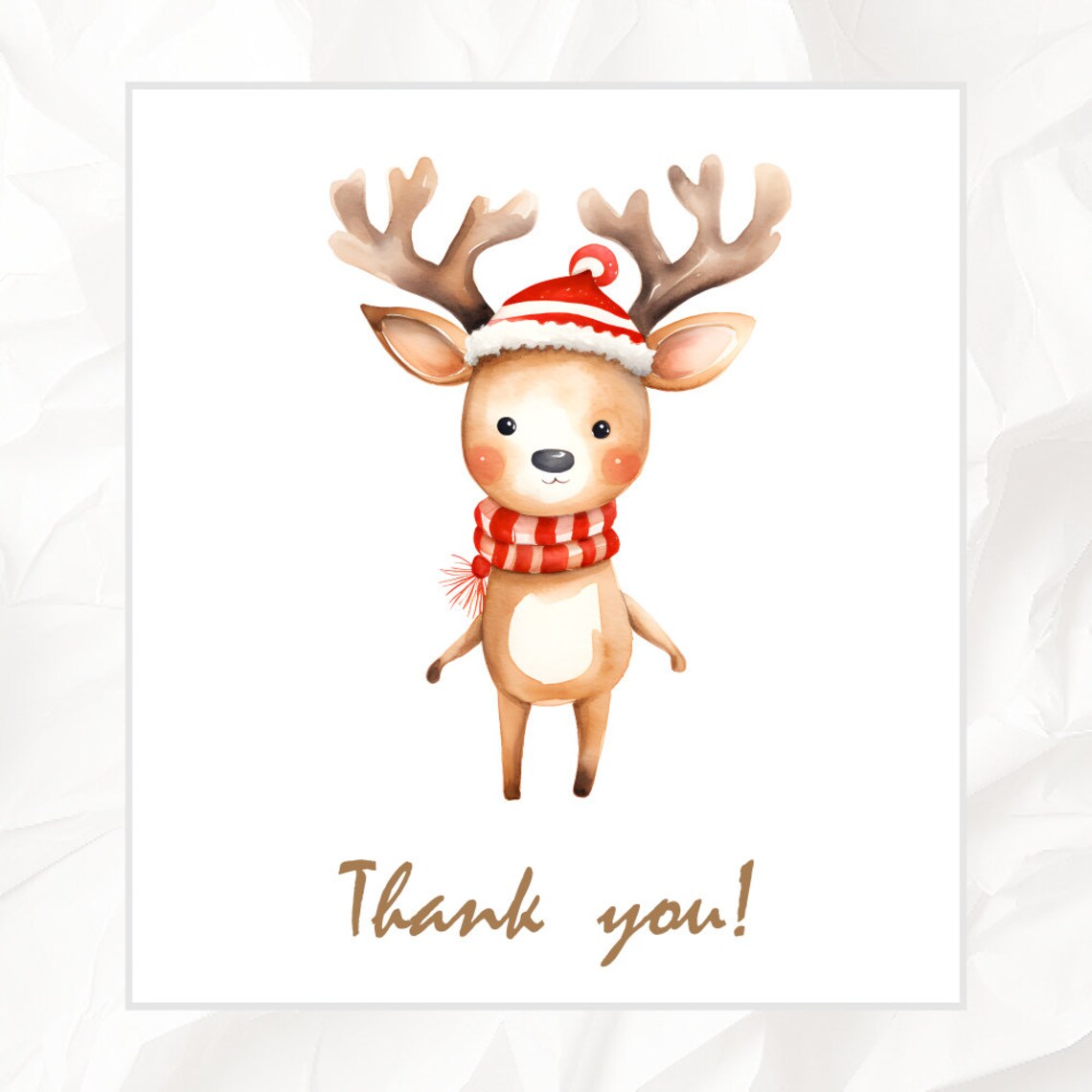 Little Reindeer Watercolor Clipart Stickers Clipart Nursery Clipart ...