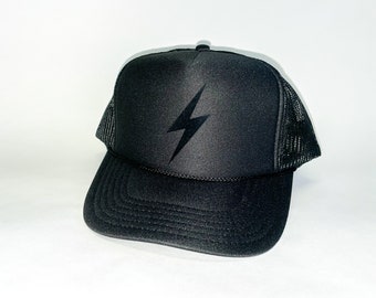 LIGHTNING BOLT Baseball Hat Embroidered Dad Cap Storm - Etsy
