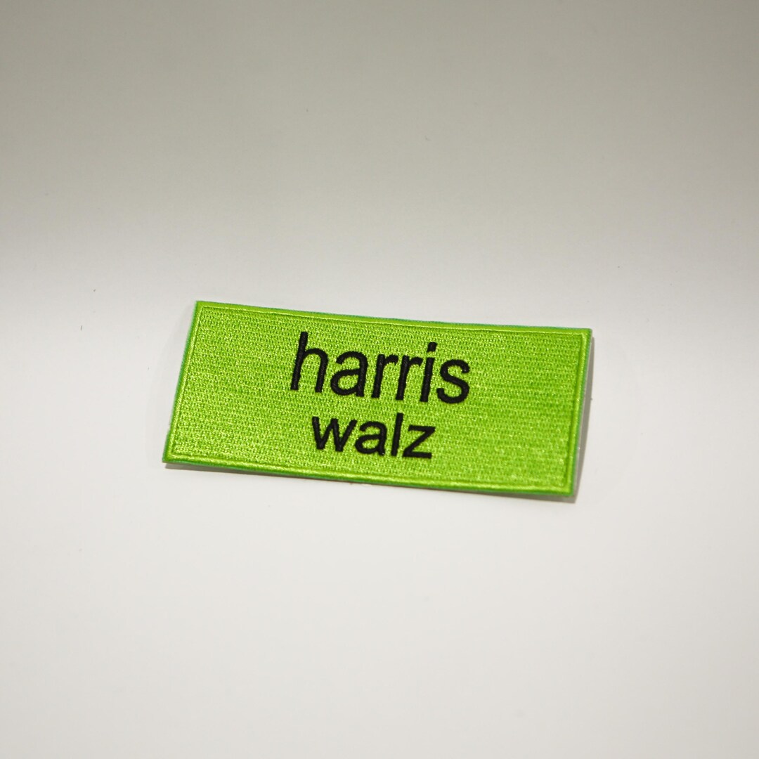 Kamala Harris Walz Brat Adhesive Patch - Etsy