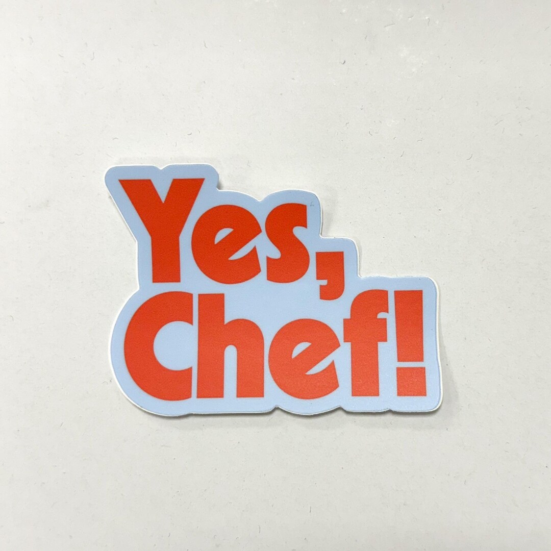 Yes Chef Sticker the Bear - Etsy