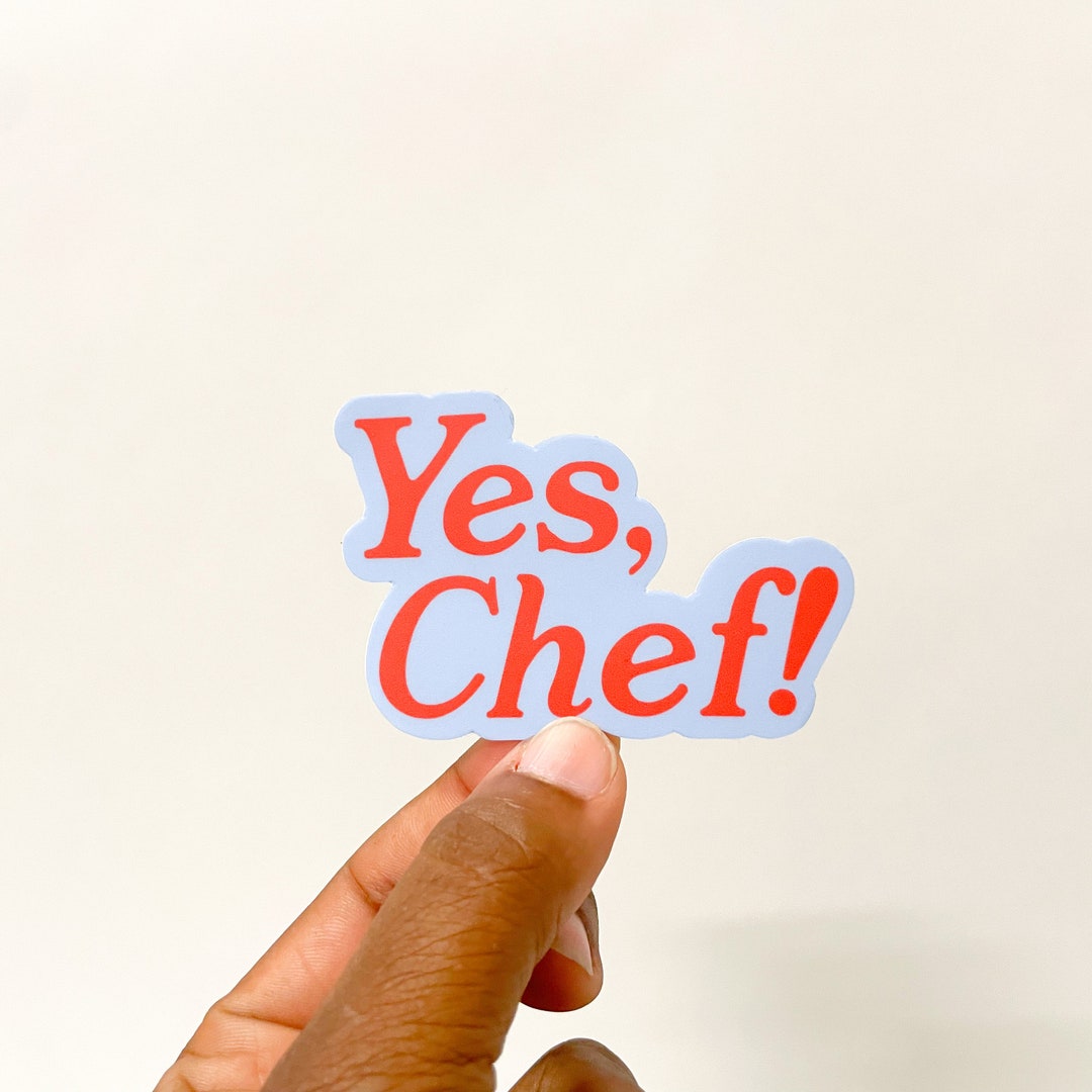 Yes Chef Sticker the Bear - Etsy