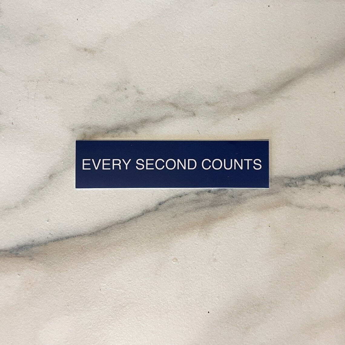 Every Second Counts the Bear Sticker - Etsy