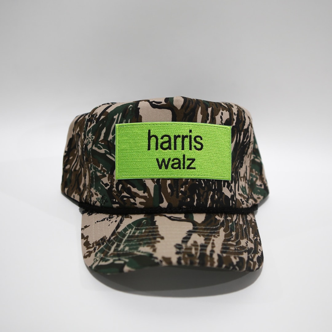 Kamala Harris Walz Brat Camo Hat - Etsy