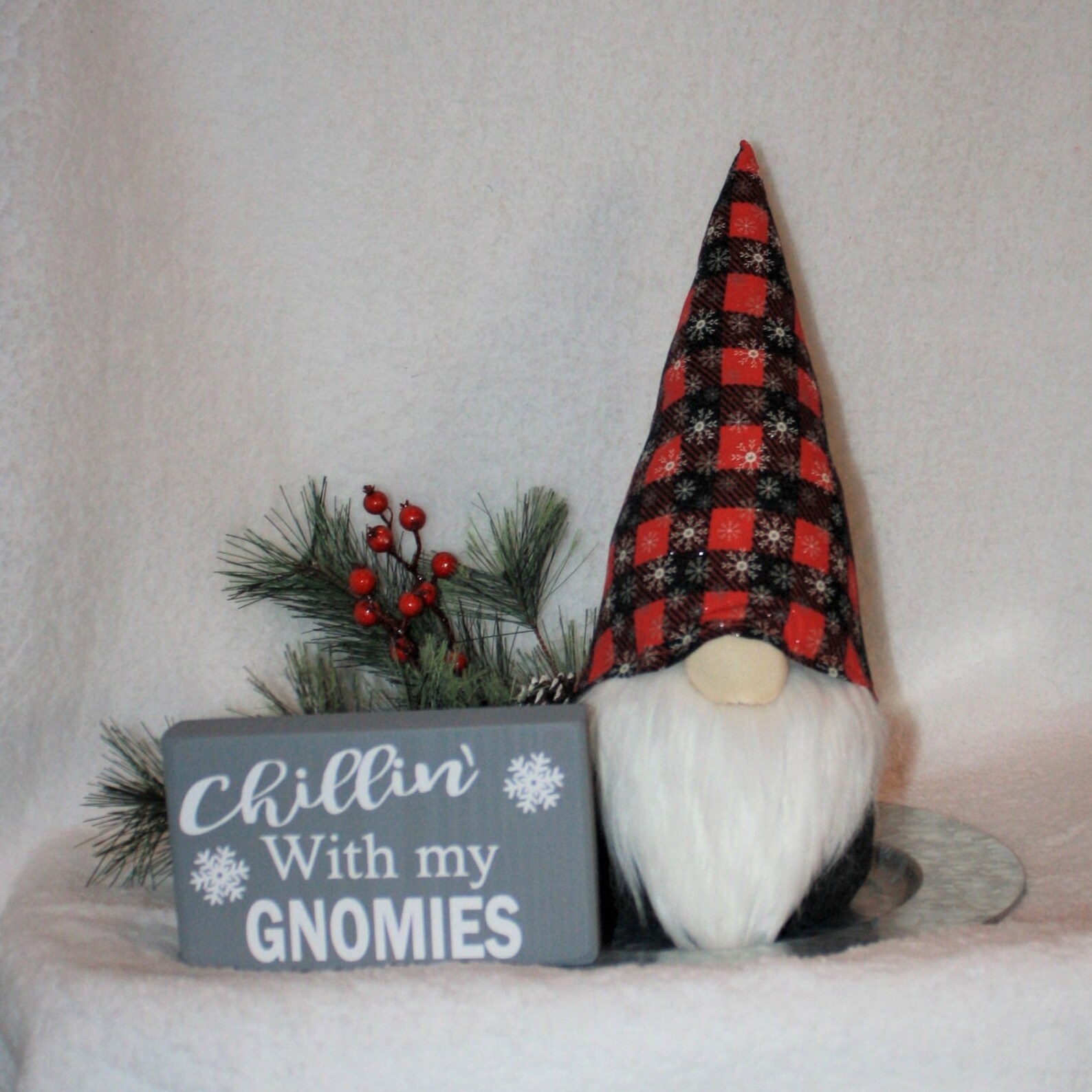 Chillin' With My Gnomies Gnome Wood Block Sign for Shelf - Etsy