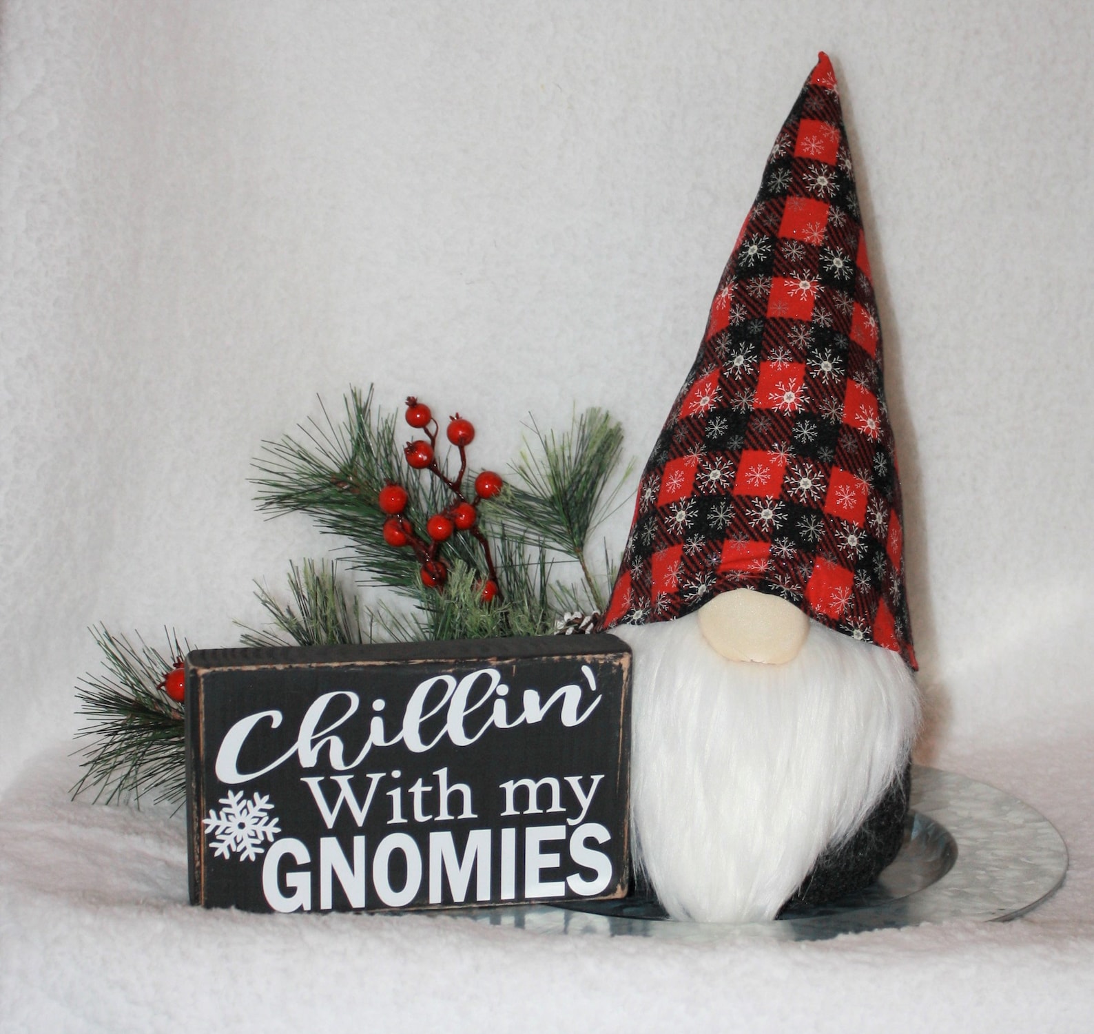 Chillin' With My Gnomies Gnome Wood Block Sign for Shelf - Etsy