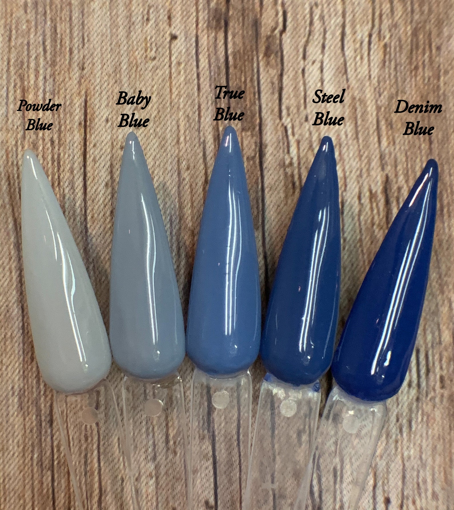 Blue Gradient Collection Dip Powder - Etsy