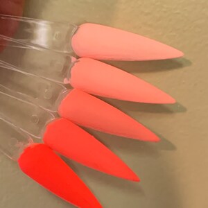 Coral Gradient Collection Dip Powder - Etsy