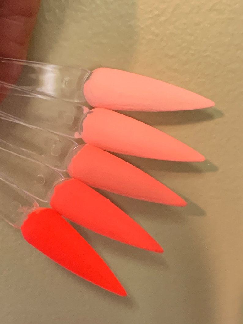 Coral Gradient Collection Dip Powder - Etsy